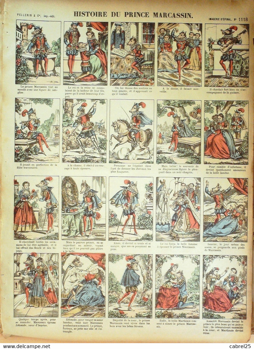 Histoire du PRINCE MARCASSIN (Pellerin d'Epinal)