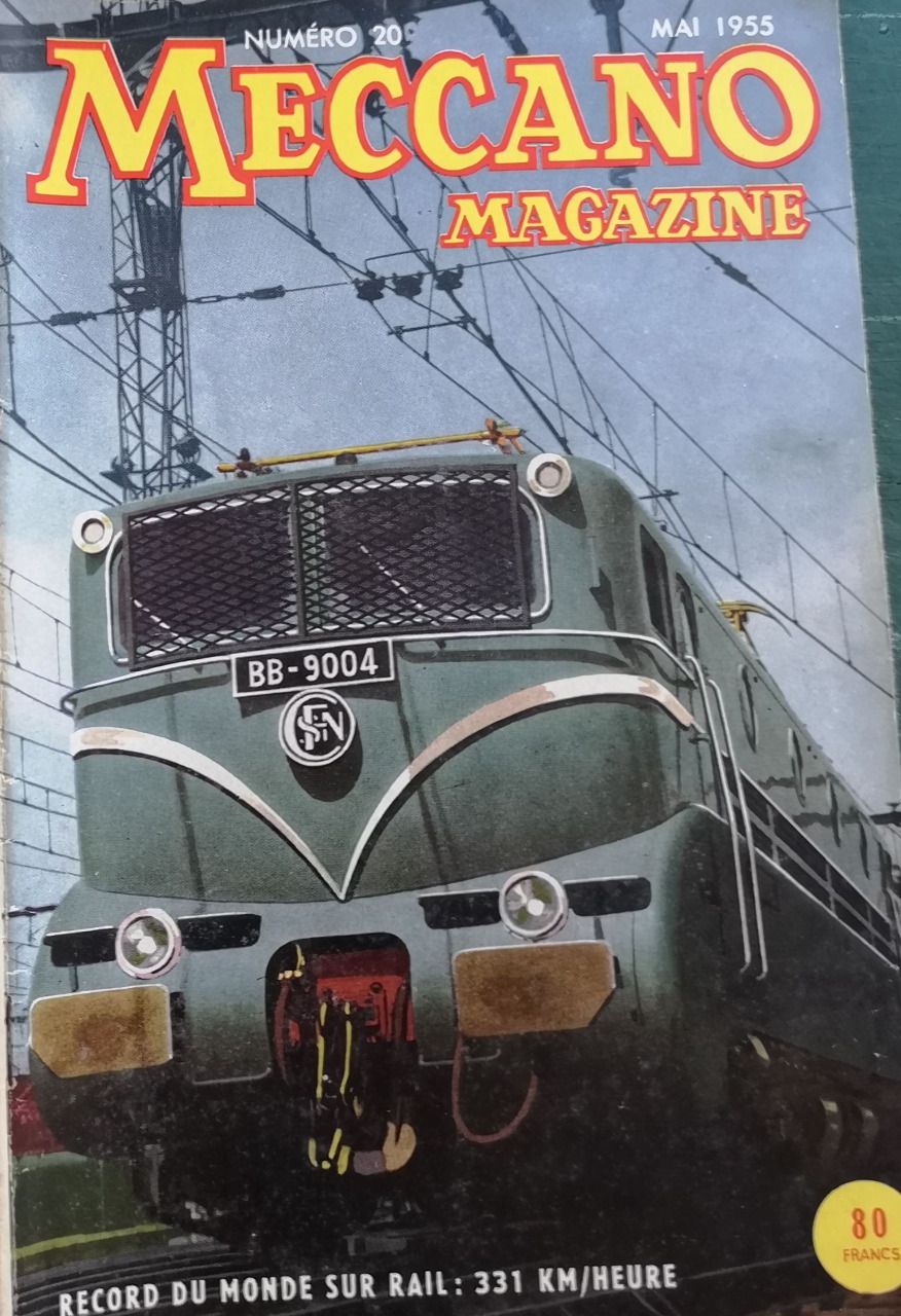 MECCANO Mag-SCOOTER LAMBRETTA-PAQUEBOT SAXONIA-ELISABETHAN-1955